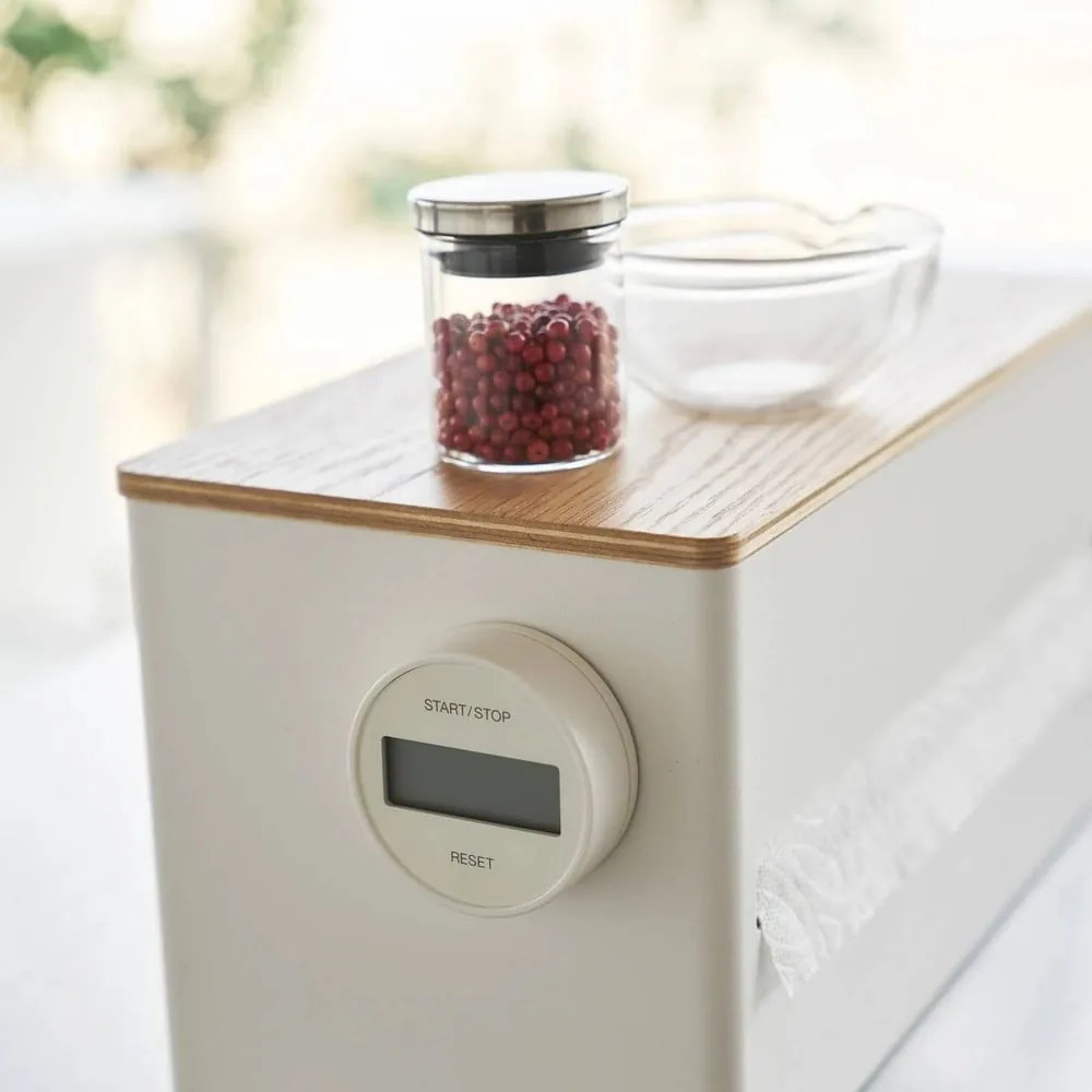 Bílý kovový stojan na papírové utěrky Rin – YAMAZAKI