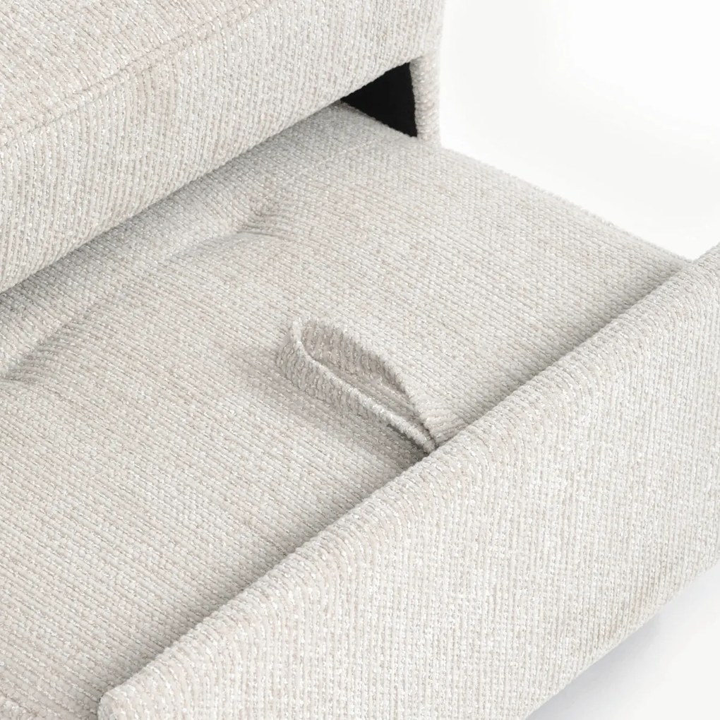 Autronic Rozkládací čalouněné křeslo ASB-C3210 Barva potahu: Krémová