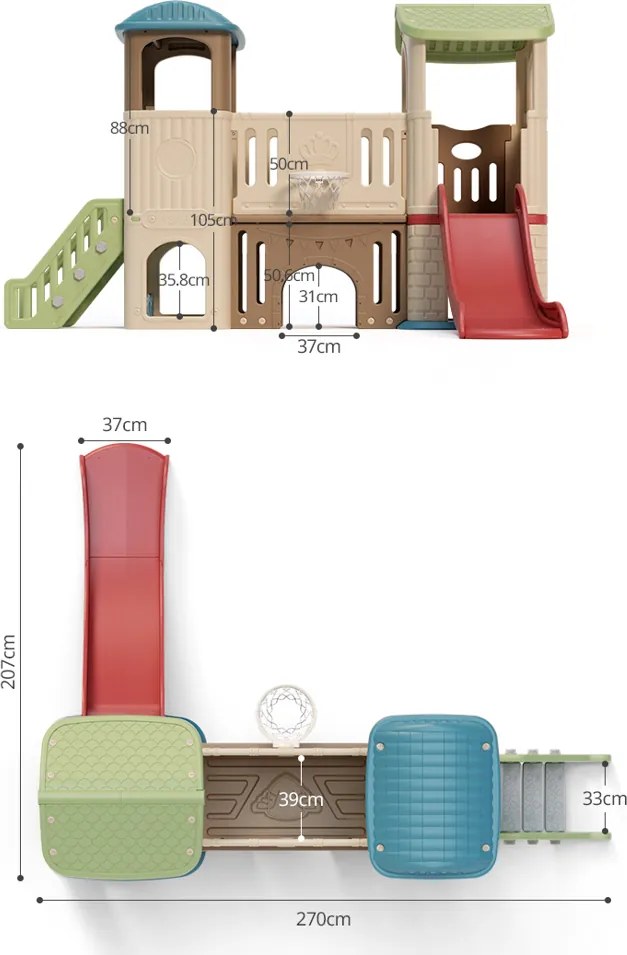 Interiérové dětské hřiště inSPORTline Terkino
