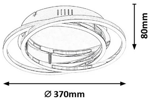 Rabalux 2184 - LED Stropní svítidlo SELENA LED/30W/230V