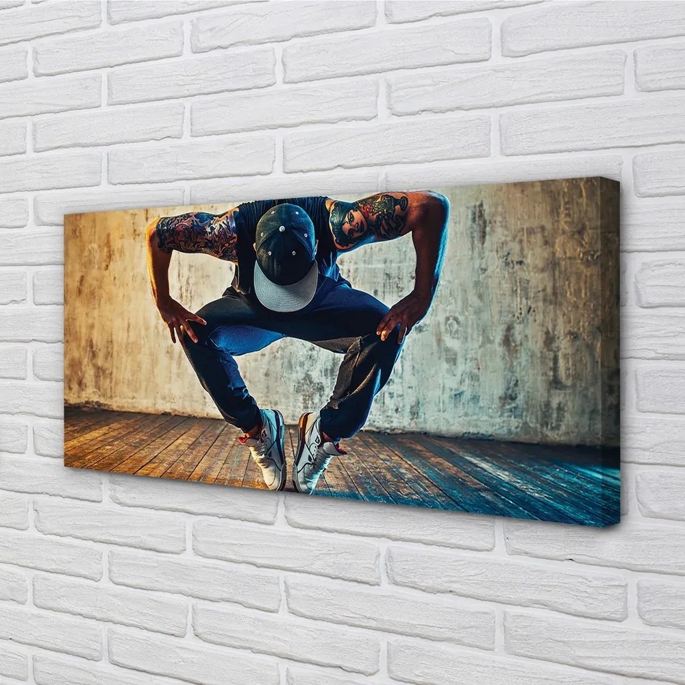 Obrazy na plátně Muž hip-hop 120x60 cm