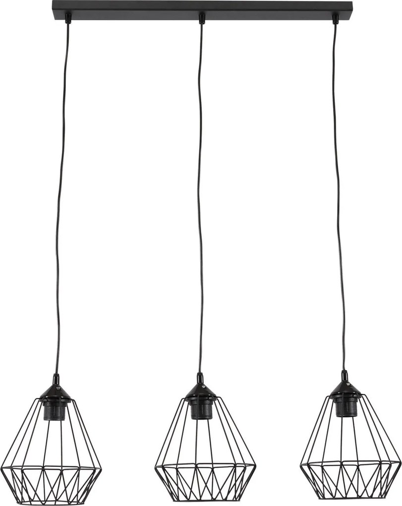 Benigne, 70x25x110cm závěsná lineární 3 černý