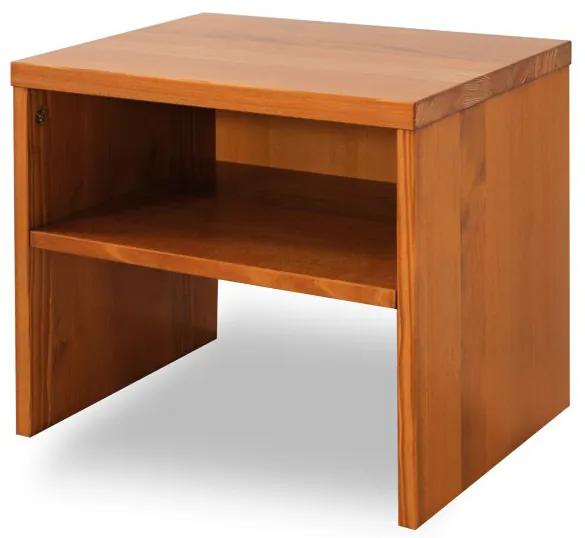 Noční stolek 1 s policí Domestav č.212 Materiál: Buk cink, Povrchová úprava: Olej