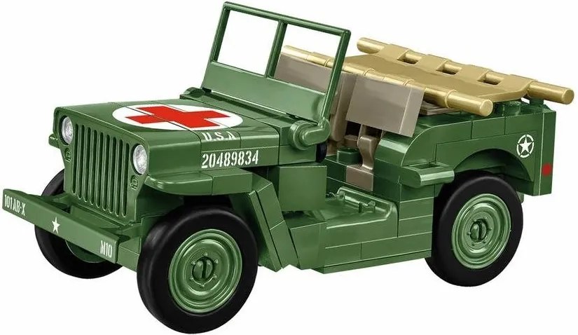 Stavebnice cobi 2295 ii ww sanitka willys mb d-day 1:35