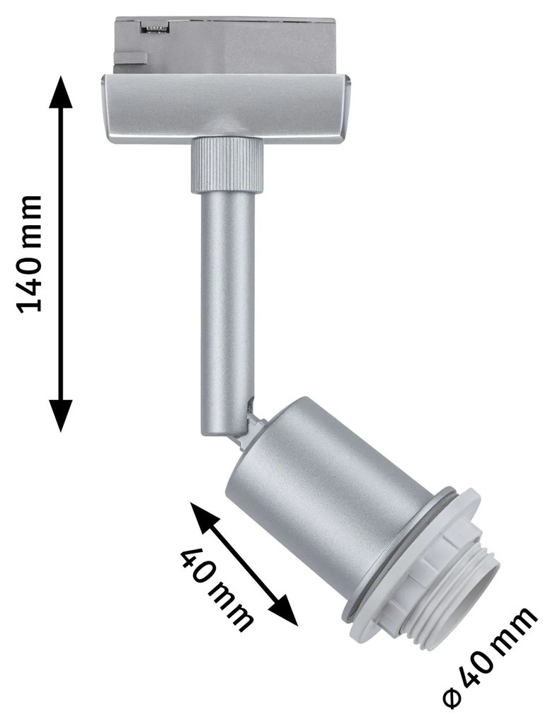 Paulmann 96968 DecoSystems spot, spot pro Urail systém, 1x20W E14, matný chrom