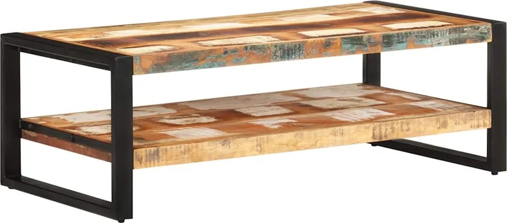 Konferenční stolek 120 x 60 x 40 cm masivní recyklované dřevo 329245