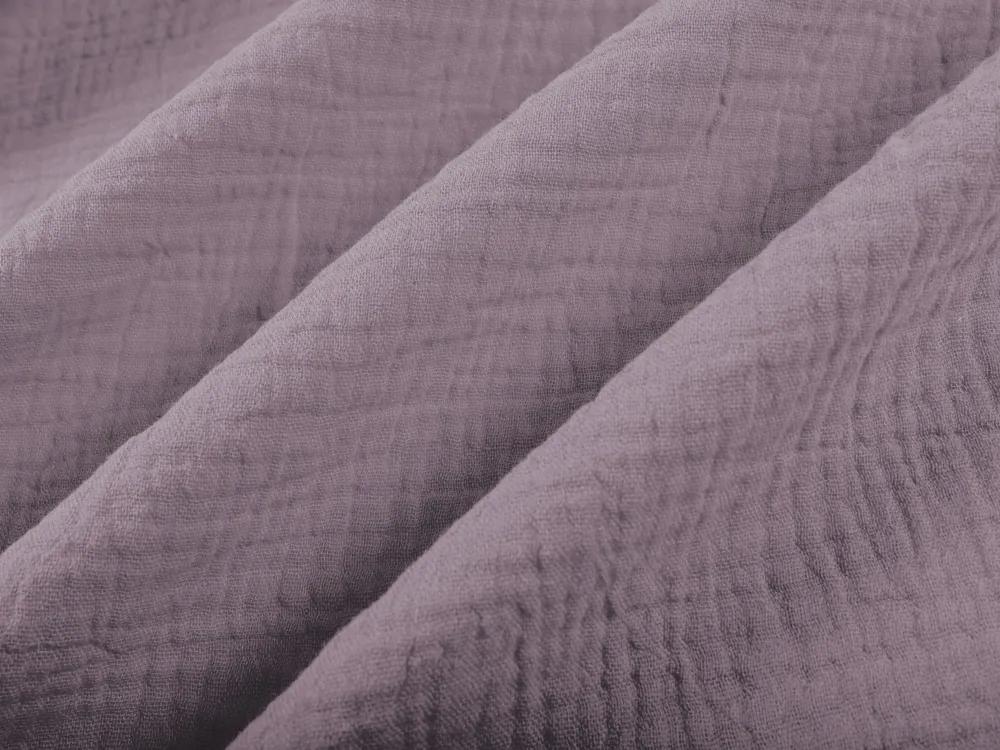 Biante Mušelínový povlak na polštář MSN-013 Pastelově fialový 35 x 45 cm