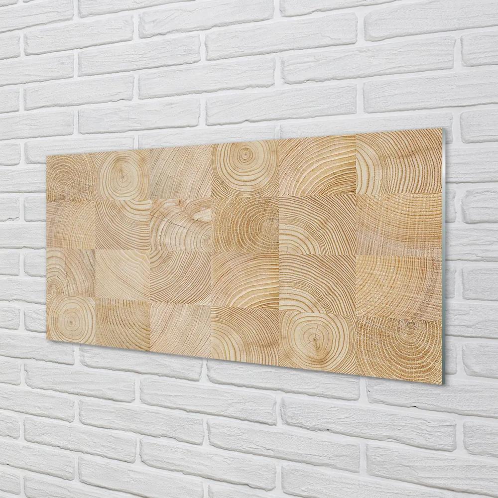 akrylový obraz Dřevo kostka obilí 125x50 cm