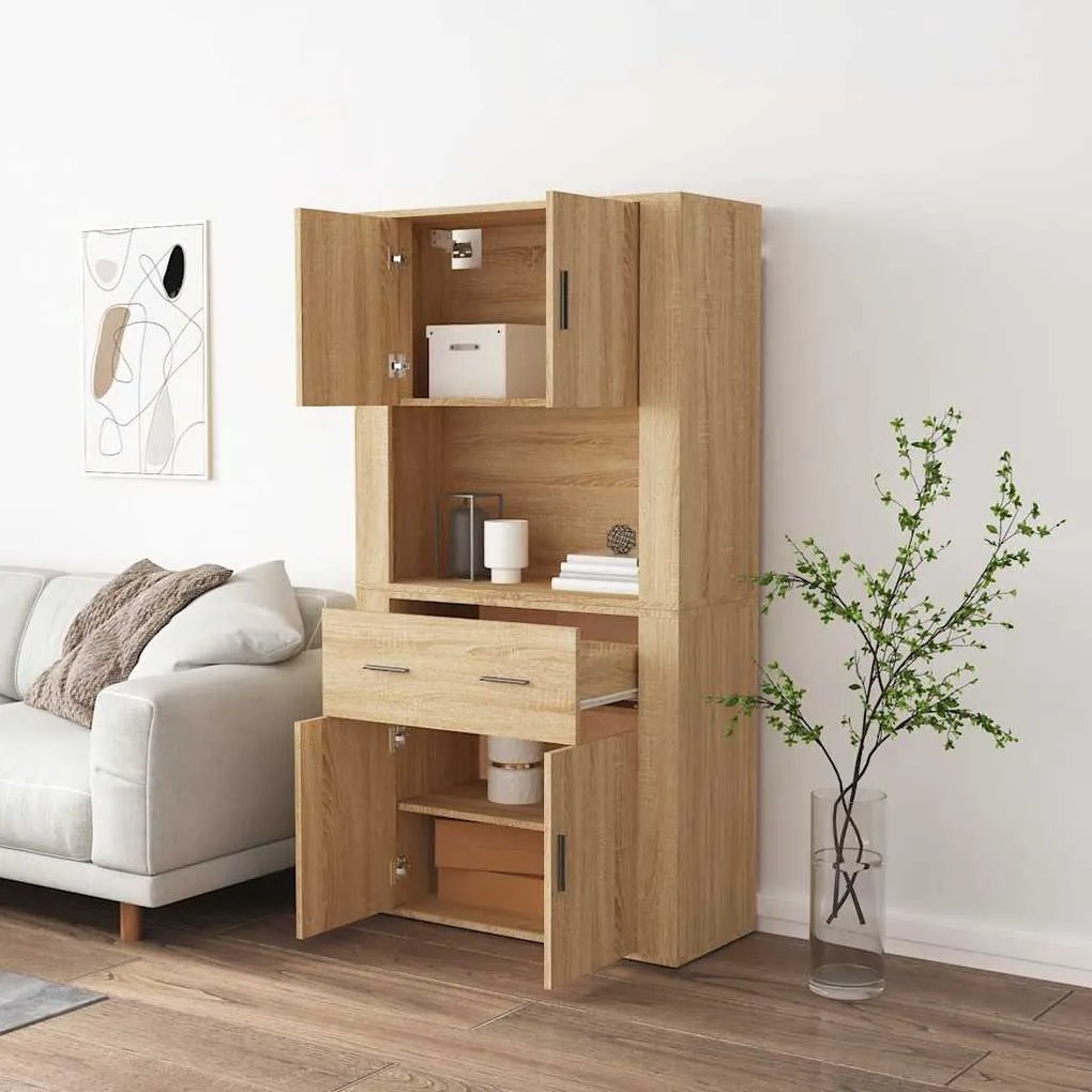 Skříň highboard dub sonoma kompozitní dřevo 3185370