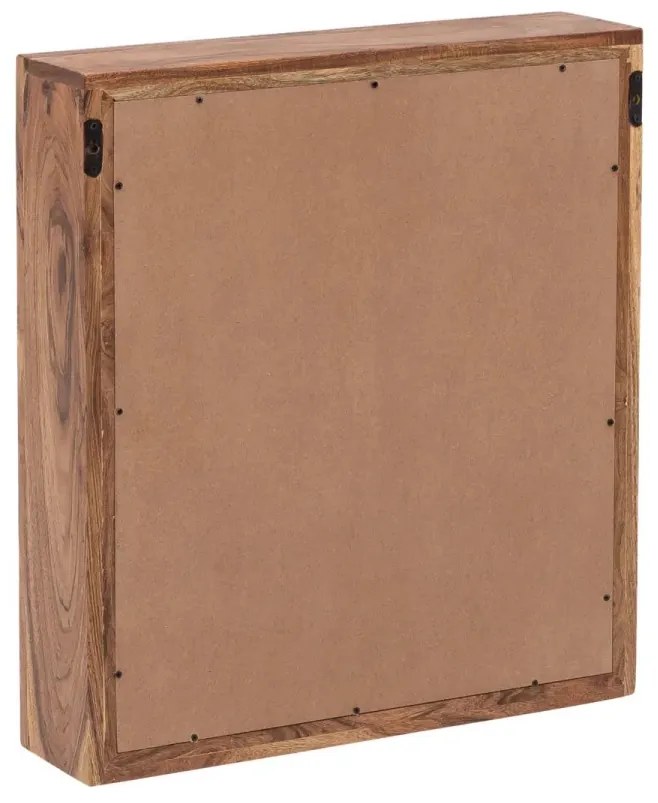 furniture-nabytek.cz - Masivní koupelnové zrcadlo Sidora z akácie, lakované, hnědé – 56×18×65 cm