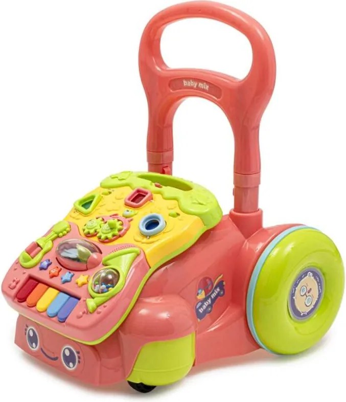Dětské hrající chodítko Baby Mix růžové