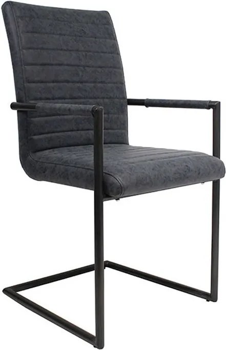 Modrošedá židle/křeslo Industrial - 48*97 cm