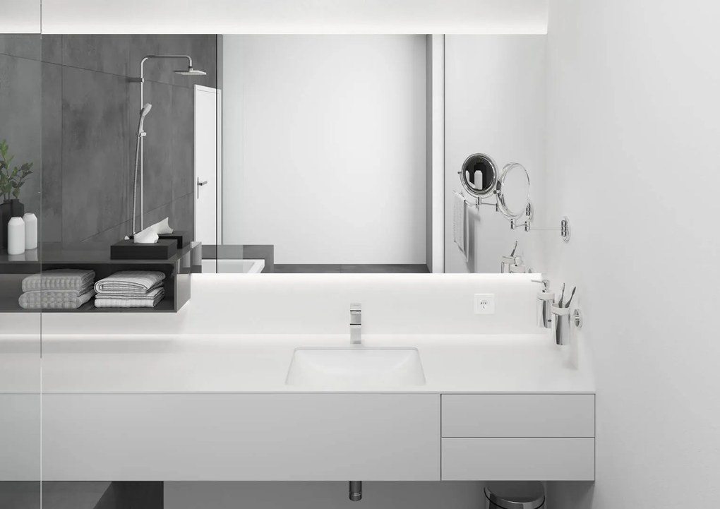 Hansgrohe Vernis Shape, umyvadlová baterie s výpustí, EcoSmart, chromová, 71561000