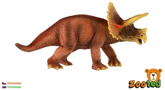 Triceratops zooted plast 20cm v sáčku