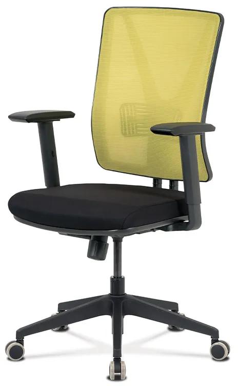 Kancelářská židle KA-M01 GRN síťovina zelená a látka černá