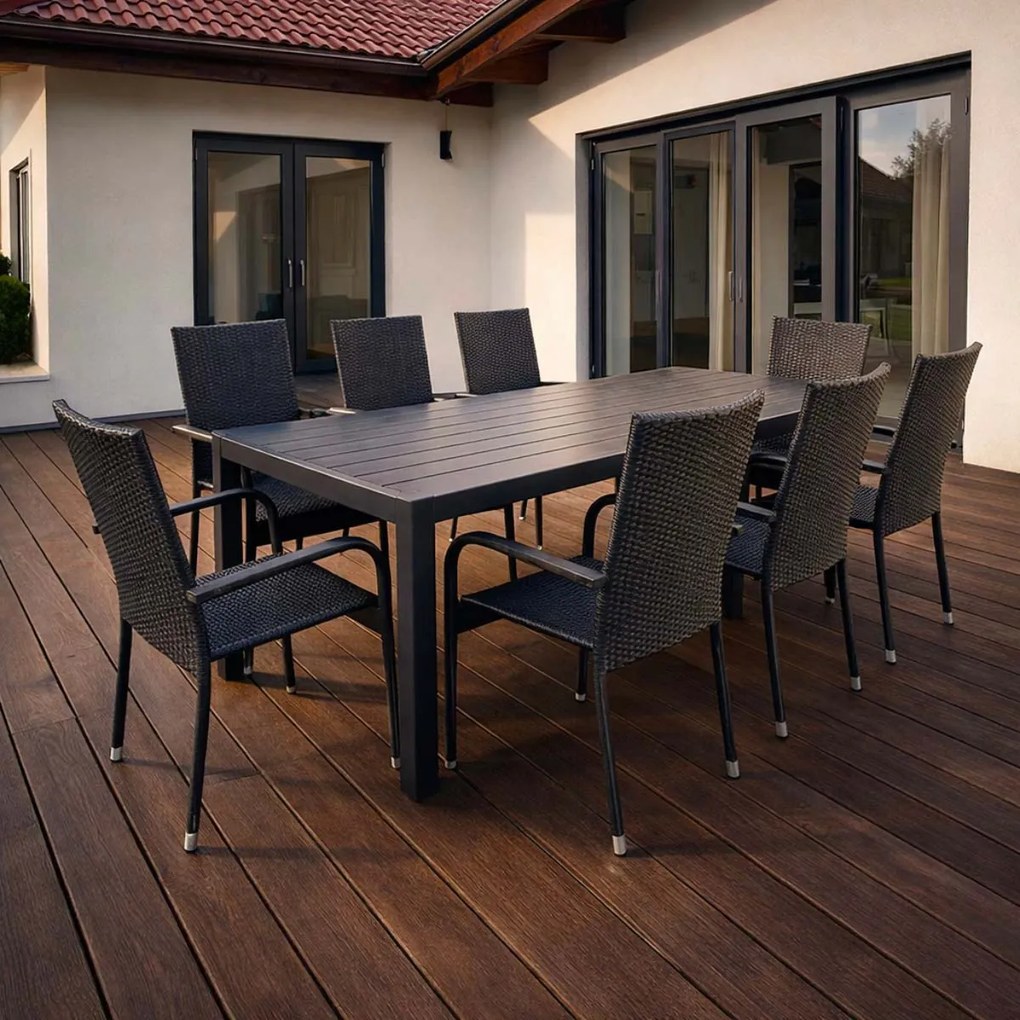 Vikio Zahradní set 190x90 pro 8 osob DT278-190 antracit
