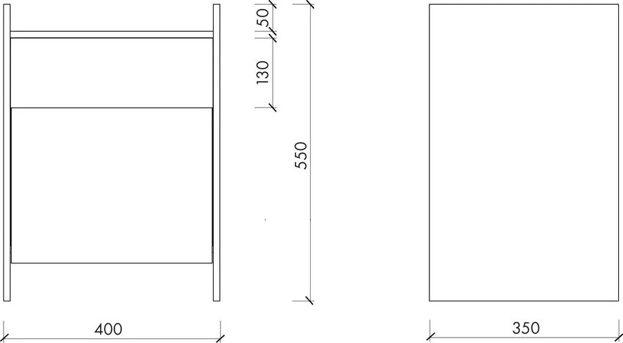 Noční stolek v dekoru dubu s poličkami v přírodní barvě Toopt – noo.ma