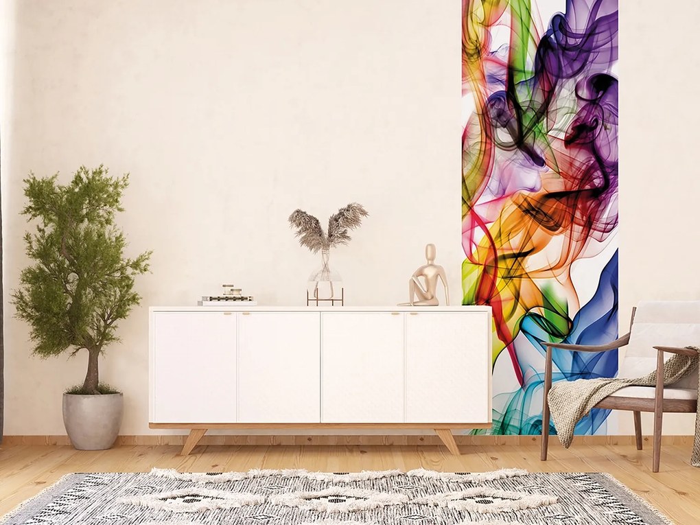 Vliesová fototapeta na zed' Barevný Kouř | 90 x 270 cm | DFTNVL3703