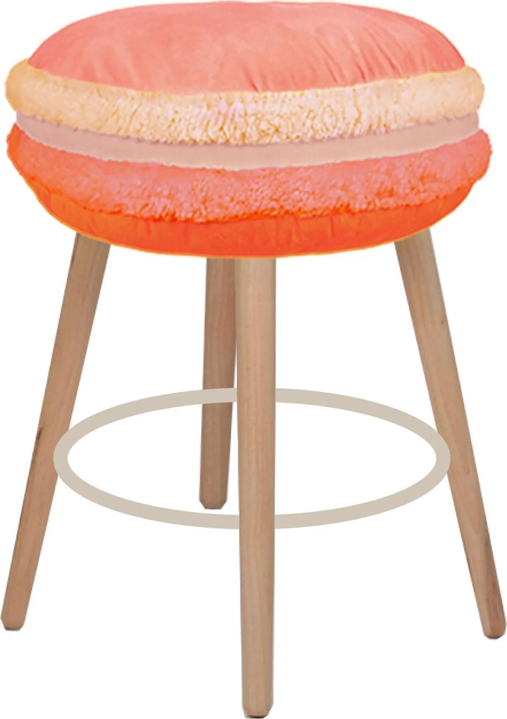 XXXLutz TABURET, dřevo, kov, plast, textil, papír, 29/42 cm Ambia Home - Taburety - 005711028502
