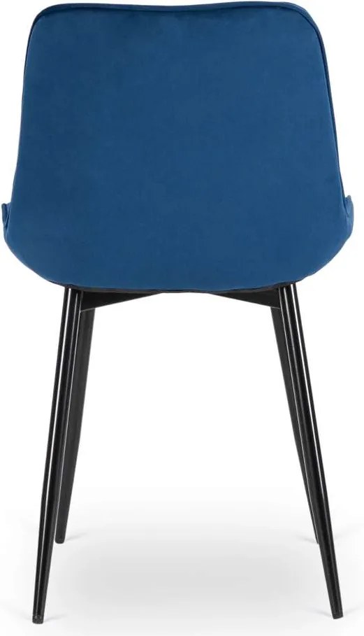 Jídelní židle Zuto Velvet, modrá