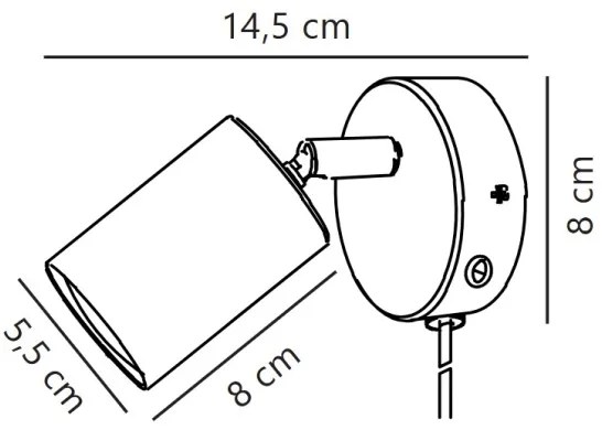 Nordlux - Nástěnné bodové svítidlo EXPLORE 1xGU10/7W/230V bílá