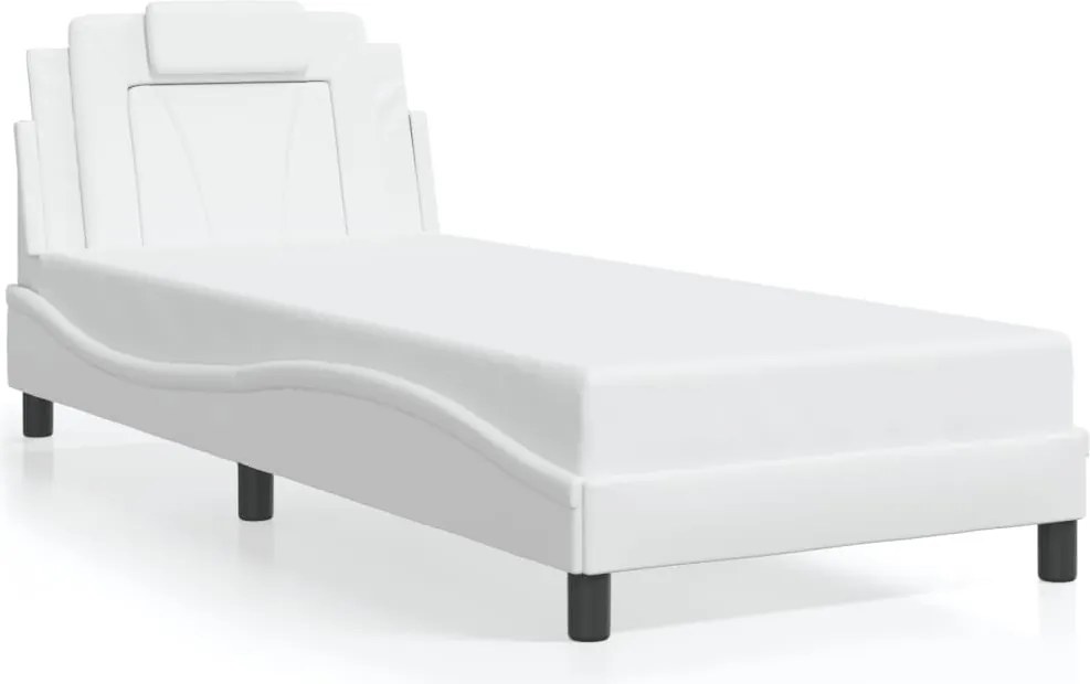 Rám postele Viana s LED bez matrace bílý 90 x 190 cm 3213988