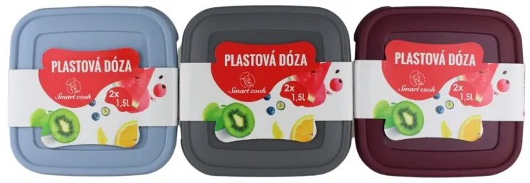 Smartcook Plastová dóza 2x1,5l