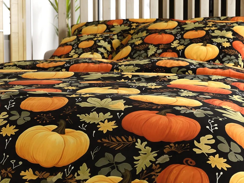 Povlečení z mikrovlákna ORANGE PUMPKINS barevné Rozměr povlečení: 70 x 90 cm | 140 x 200 cm