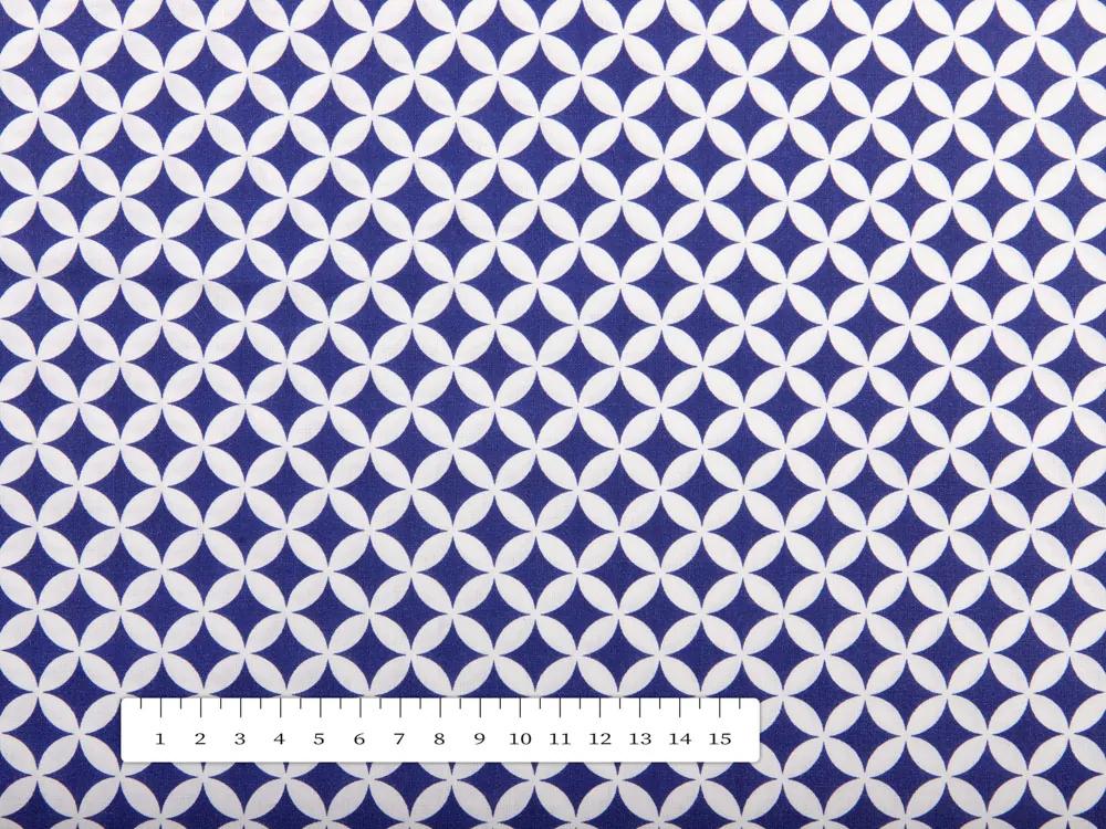 Biante Bavlněný povlak na polštář s lemem Sandra SA-241 Tmavě modré Maroko 35 x 45 cm