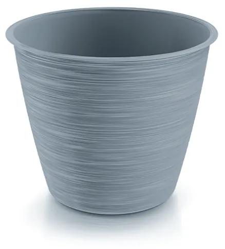 PROSPERPLAST Květináč - FURU, varianta II Průměr: 16,6 cm, Barva: světle šedá
