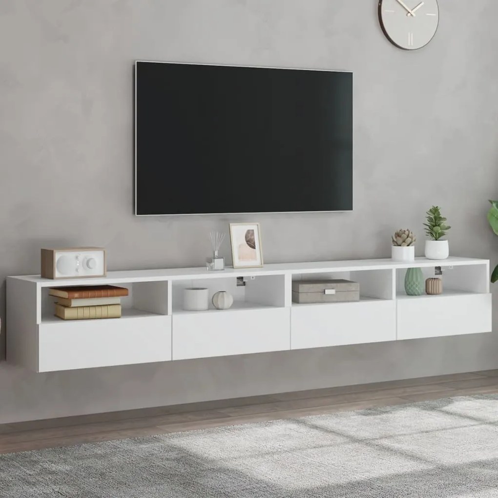 vidaXL Nástěnné TV skříňky 2 ks 100 x 30 x 30 cm kompozit [836893] Barva: kouřový dub