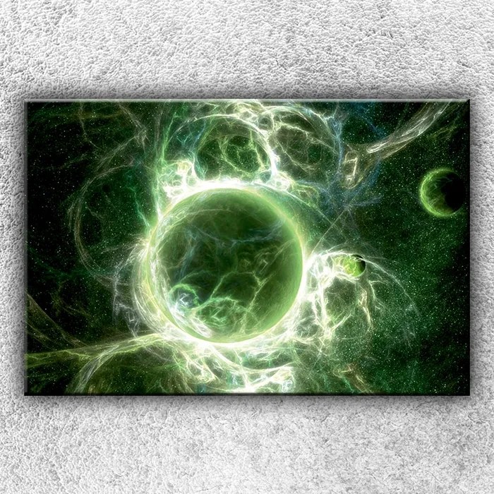 Xdecor Zelená planeta (120 x 80 cm) - Jednodílný obraz