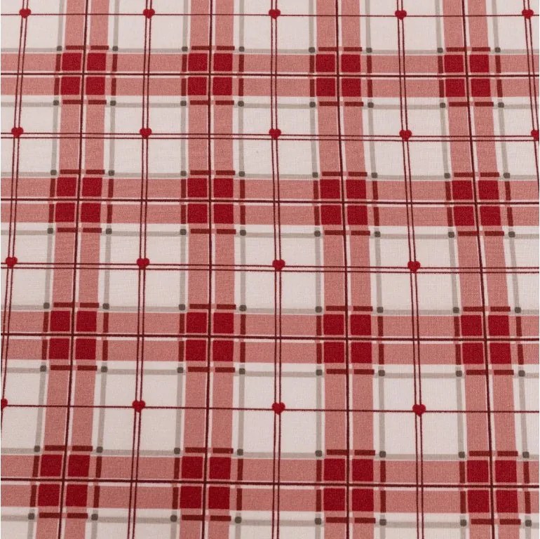 Prostěradlo z mikrovlákna TARTAN HEART barevné 90x200 cm