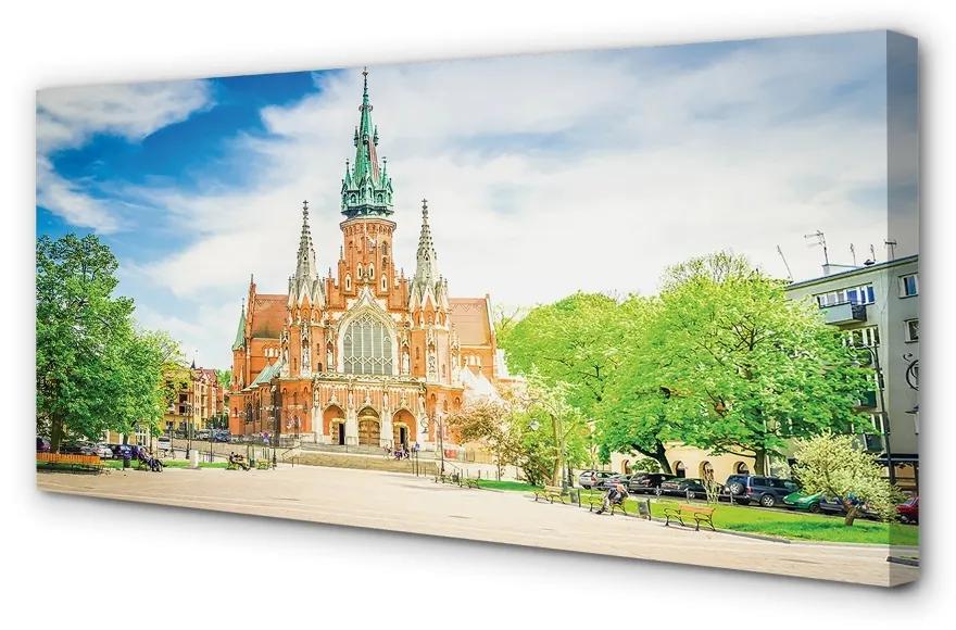 Obrazy na plátně Katedrála Krakow 140x70 cm