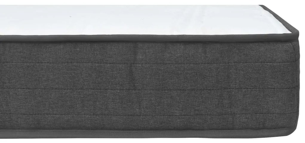 vidaXL Marketos Postel boxspring tmavě šedá textil 200 x 200 cm