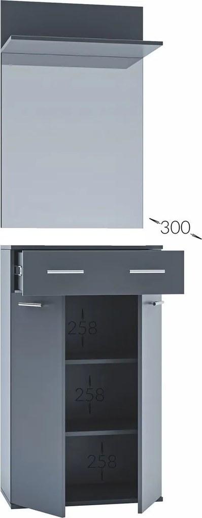 VerDesign Předsíň ARMADIO, dub sonoma