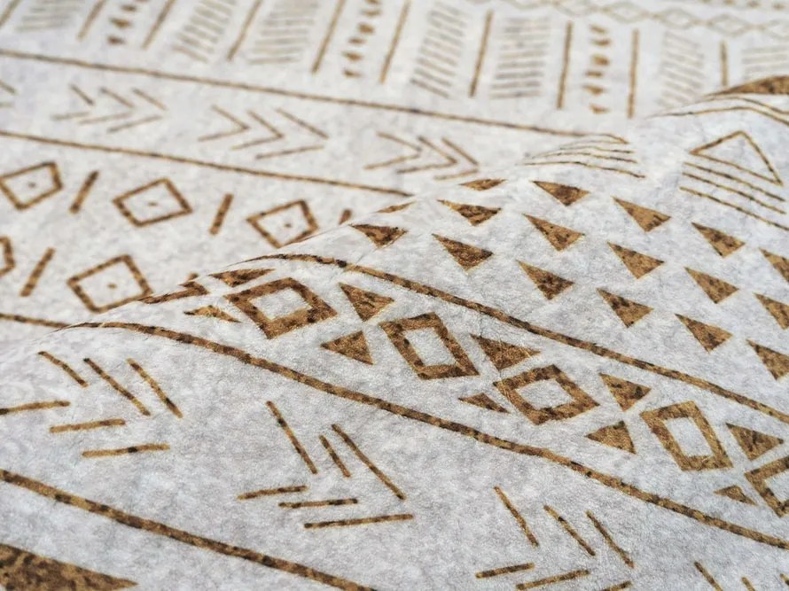 TZ Kruhový vzorovaný koberec Sahara Rozměr: 90 cm