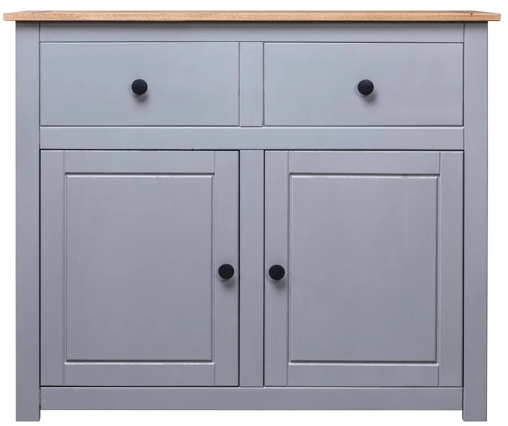 Příborník Mariofran - masivní borovice - šedý | 93x40x80 cm