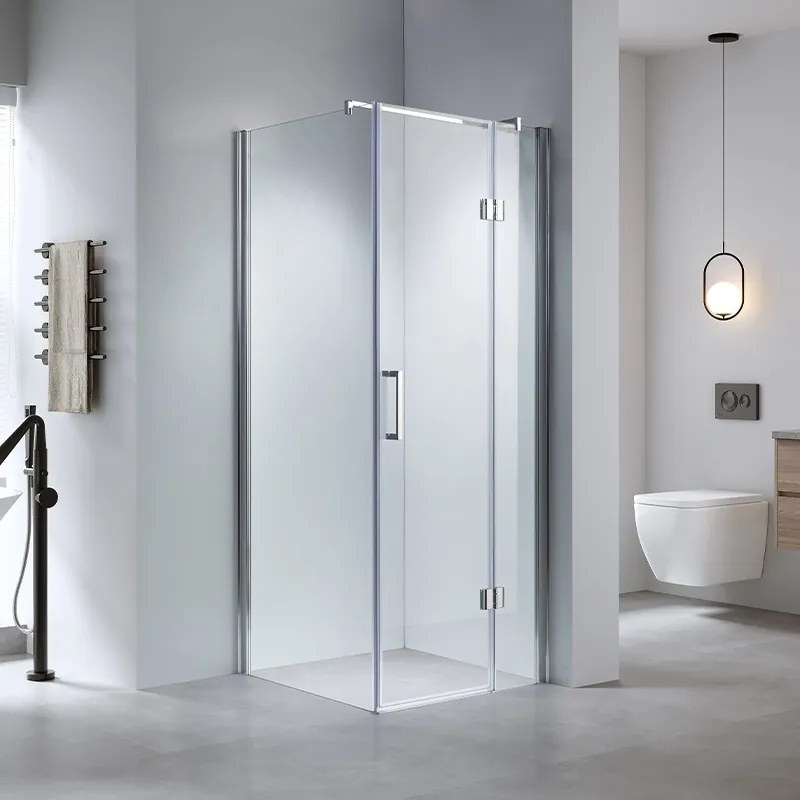 BPS-koupelny Čtvercový sprchový kout HYD-SK1390B 90x90 chrom/transparent - bez vaničky