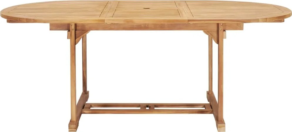 vidaXL Rozkládací zahradní stůl (150–200) x 100 x 75 cm masivní teak [44675]