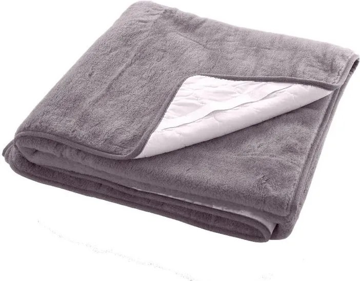 Šedá deka z merino vlny Royal Dream Sia, 140 x 200 cm
