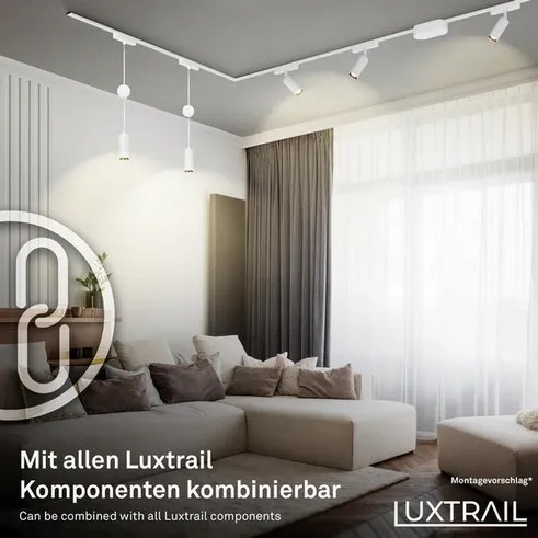 Lištové LED svítidlo BRILONER Luxtrail 48V závěsné svítidlo nastavitelná výška bílé 8032016