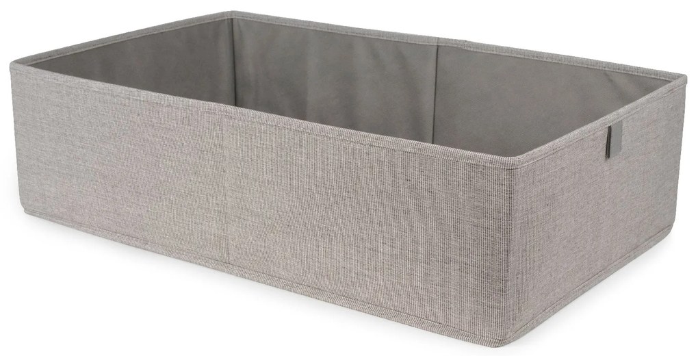 Úložný box Compactor Oxford 36 x 42 x 16,5 cm, polyester, šedo-béžový