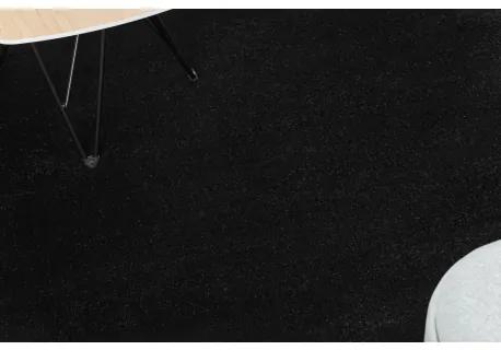 koberec SOFTY, Jednotný, Jednobarevný, černý velikost 160x220 cm | krásné koberce cz