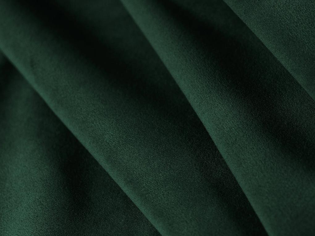 Modulární třímístná pohovka bella 282 cm samet zelená MUZZA