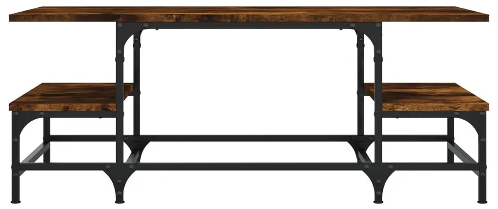 Konferenční stolek kouřový dub 100x50,5x40 cm kompozitní dřevo - Default Title