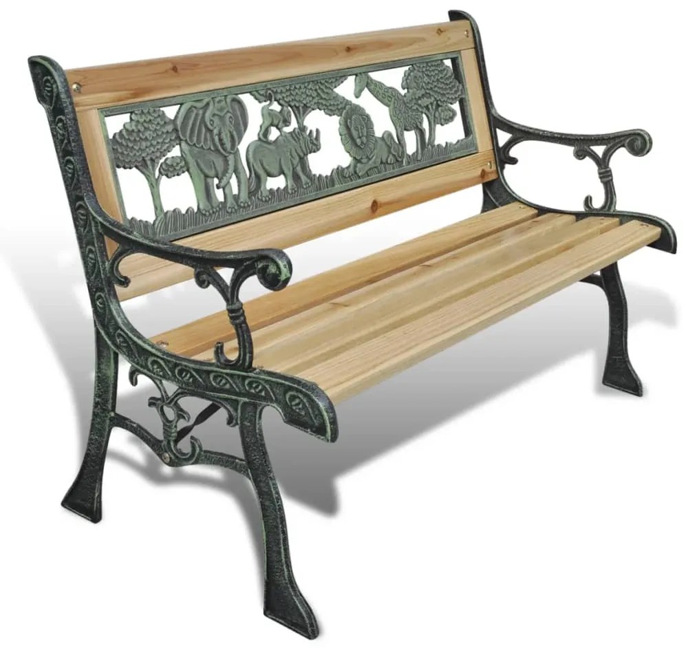 41013 vidaXL Dětská zahradní lavice 84 cm dřevěná