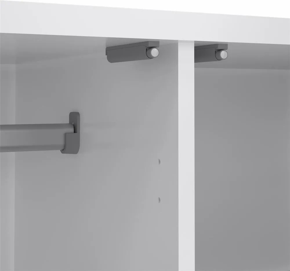 FALCO Skříň Simplicity 287 bílý lesk