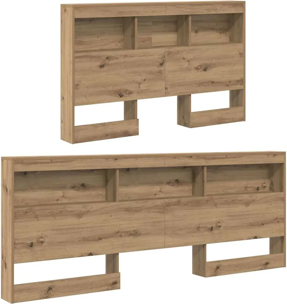 Úložné čelo postele Artisanový dub Kompozitní dřevo 3335540
