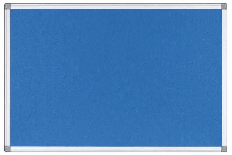 Textilní nástěnka, modrá, 1800 x 1200 mm